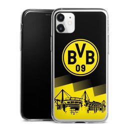 DeinDesign iPhone 11 Handy Slim Case Silikon Handyh&uuml;lle transparent H&uuml;lle extra d&uuml;nn Bvb Borussia Dortmund Stadium Silikon Slim Case