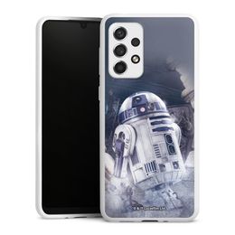 DeinDesign Galaxy A33 5G Handy Silikon H&uuml;lle Case wei&szlig; Handyh&uuml;lle Star Wars Merchandise Robot Silikon Case