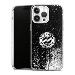 DeinDesign iPhone 14 Pro Max Handy Silikon H&uuml;lle Case transparent Handyh&uuml;lle Official Licensed Product Fcb Fc Bayern M&uuml;nchen Silikon Case