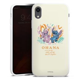 DeinDesign iPhone Xr Handy Silikon H&uuml;lle Case wei&szlig; Handyh&uuml;lle Official Licensed Product Lilo & Stitch Disney Silikon Case