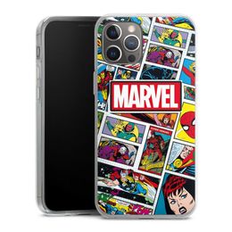DeinDesign iPhone 12 Pro Max Handy Silikon H&uuml;lle Case transparent Handyh&uuml;lle Muster Comic Marvel Silikon Case