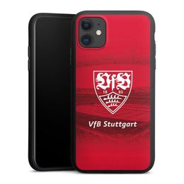 DeinDesign iPhone 11 Handy Premium Silikon H&uuml;lle Handyh&uuml;lle schwarz Case Stadium Vfb Stuttgart Official Licensed Product Silikon Premium Case