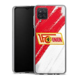 DeinDesign Galaxy A12 Handy Silikon H&uuml;lle Case transparent Handyh&uuml;lle 1. Fc Union Berlin Logo Official Licensed Product Silikon Case