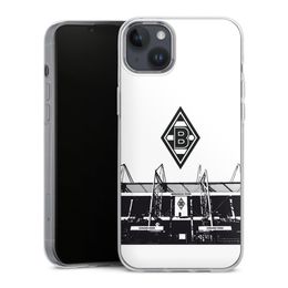 DeinDesign iPhone 14 Plus Handy Silikon H&uuml;lle Case transparent Handyh&uuml;lle Stadium Die Fohlen Borussia M&ouml;nchengladbach Silikon Case
