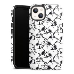 DeinDesign iPhone 13 Handy Panzer Handyh&uuml;lle robuste Outdoor H&uuml;lle Schutzh&uuml;lle gl&auml;nzend Peanuts Snoopy Muster Tough Case