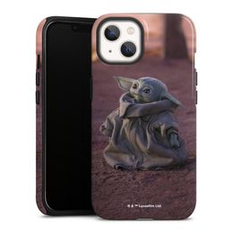 DeinDesign iPhone 13 Handy Panzer Handyh&uuml;lle robuste Outdoor H&uuml;lle Schutzh&uuml;lle gl&auml;nzend The Child Star Wars Baby Yoda Tough Case