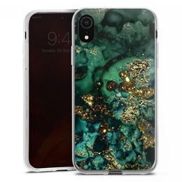 DeinDesign iPhone Xr Handy Silikon H&uuml;lle Case transparent Handyh&uuml;lle Muster Glitzer Marble Silikon Case