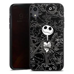 DeinDesign iPhone Xr Handy Silikon H&uuml;lle Case schwarz Handyh&uuml;lle Disney Nightmare Before Christmas Halloween