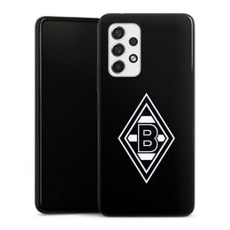 DeinDesign Galaxy A53 5G Handy Silikon H&uuml;lle Case schwarz Handyh&uuml;lle Coat Of Arms Gladbach Borussia M&ouml;nchengladbach