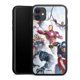 DeinDesign iPhone 11 Handy Premium Silikon H&uuml;lle Handyh&uuml;lle schwarz Case Official Licensed Product Marvel Avengers Silikon Premium Case