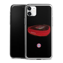 DeinDesign iPhone 11 Handy Slim Case Silikon Handyh&uuml;lle transparent H&uuml;lle extra d&uuml;nn Fcb Fc Bayern M&uuml;nchen Official Licensed Product Stadium Silikon Slim Case