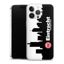 DeinDesign iPhone 15 Pro Max Handy Silikon H&uuml;lle Case transparent Handyh&uuml;lle Eintracht Frankfurt Sge Official Licensed Product Silikon Case