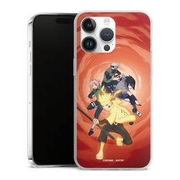 DeinDesign iPhone 15 Pro Max Handy Silikon H&uuml;lle Case transparent Handyh&uuml;lle Naruto Shippuden Sasuke Sakura Silikon Case