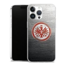 DeinDesign iPhone 15 Pro Max Handy Silikon H&uuml;lle Case transparent Handyh&uuml;lle Eintracht Frankfurt Sge Logo Silikon Case