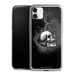 DeinDesign iPhone 11 Handy Slim Case Silikon Handyh&uuml;lle transparent H&uuml;lle extra d&uuml;nn Skulls Skull Gothic Silikon Slim Case