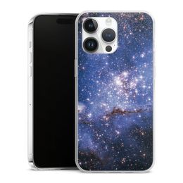 DeinDesign iPhone 15 Pro Max Handy Silikon H&uuml;lle Case transparent Handyh&uuml;lle Galaxy Weltall Weltraum Silikon Case