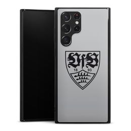 DeinDesign Galaxy S22 Ultra Handy Silikon H&uuml;lle Case schwarz Handyh&uuml;lle Logo Official Licensed Product Vfb Stuttgart