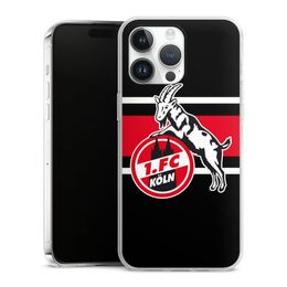 DeinDesign iPhone 15 Pro Max Handy Silikon H&uuml;lle Case transparent Handyh&uuml;lle Official Licensed Product 1. Fc K&ouml;ln Logo Silikon Case