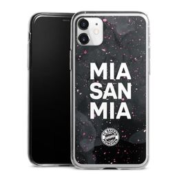 DeinDesign iPhone 11 Handy Slim Case Silikon Handyh&uuml;lle transparent H&uuml;lle extra d&uuml;nn Mia San Mia Girl Style Fc Bayern M&uuml;nchen Silikon Slim Case