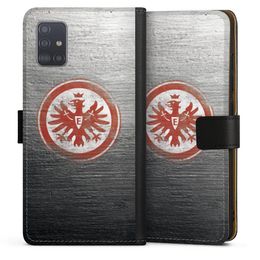 DeinDesign Galaxy A51 Handy Klapph&uuml;lle Handyh&uuml;lle aus Kunst Leder schwarz Flip Case Eintracht Frankfurt Sge Logo Sideflip mit Lasche