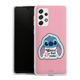 DeinDesign Galaxy A33 5G Handy Silikon H&uuml;lle Case transparent Handyh&uuml;lle Disney Sayings Lilo & Stitch Silikon Case