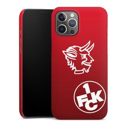 DeinDesign iPhone 12 Pro Max Handy Premium Case Smartphone Handyh&uuml;lle Schutzh&uuml;lle matt 1. Fc Kaiserslautern Devil Official Licensed Product Premium Case