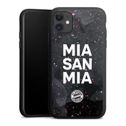 DeinDesign iPhone 11 Handy Premium Silikon H&uuml;lle Handyh&uuml;lle schwarz Case Mia San Mia Girl Style Fc Bayern M&uuml;nchen Silikon Premium Case