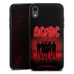 DeinDesign iPhone Xr Handy Silikon H&uuml;lle Case schwarz Handyh&uuml;lle Band Acdc Official Licensed Product