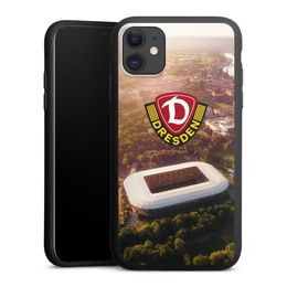 DeinDesign iPhone 11 Handy Premium Silikon H&uuml;lle Handyh&uuml;lle schwarz Case Stadium Sg Dynamo Dresden Sgd Silikon Premium Case