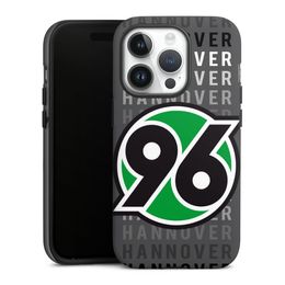 DeinDesign iPhone 14 Pro Handy Panzer Handyh&uuml;lle robuste Outdoor H&uuml;lle Schutzh&uuml;lle matt H96 Hannover 96 Official Licensed Product Tough Case