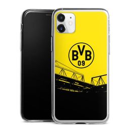 DeinDesign iPhone 11 Handy Slim Case Silikon Handyh&uuml;lle transparent H&uuml;lle extra d&uuml;nn Merchandise Bvb Borussia Dortmund Silikon Slim Case