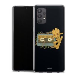DeinDesign Galaxy A32 4G Handy Silikon H&uuml;lle Case transparent Handyh&uuml;lle Guardians Of The Galaxy Groot Marvel Silikon Case