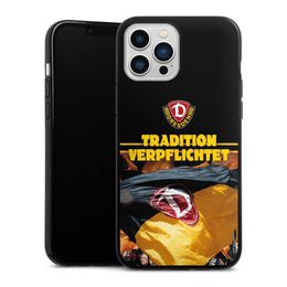 DeinDesign iPhone 13 Pro Max Handy Silikon H&uuml;lle Case schwarz Handyh&uuml;lle Sgd Sg Dynamo Dresden Merchandise
