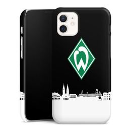 DeinDesign iPhone 12 mini Handy Premium Case Smartphone Handyh&uuml;lle Schutzh&uuml;lle gl&auml;nzend Sv Werder Bremen Skyline Official Licensed Product Premium Case
