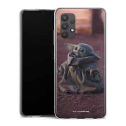 DeinDesign Galaxy A32 4G Handy Silikon H&uuml;lle Case transparent Handyh&uuml;lle The Child Star Wars Baby Yoda Silikon Case