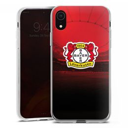 DeinDesign iPhone Xr Handy Silikon H&uuml;lle Case transparent Handyh&uuml;lle Bayer 04 Leverkusen Official Licensed Product Stadium Silikon Case