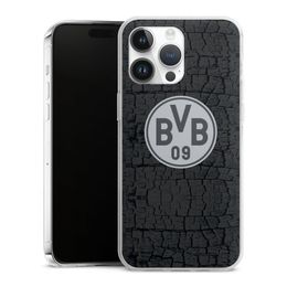 DeinDesign iPhone 15 Pro Max Handy Silikon H&uuml;lle Case transparent Handyh&uuml;lle Jersey Borussia Dortmund Bvb Silikon Case