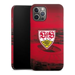 DeinDesign iPhone 12 Pro Max Handy Premium Case Smartphone Handyh&uuml;lle Schutzh&uuml;lle matt Vfb Stuttgart Official Licensed Product Stadium Premium Case