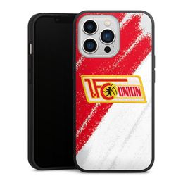 DeinDesign iPhone 13 Pro Handy Premium Silikon H&uuml;lle Handyh&uuml;lle schwarz Case 1. Fc Union Berlin Logo Official Licensed Product Silikon Premium Case