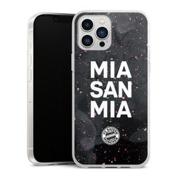 DeinDesign iPhone 13 Pro Max Handy Silikon H&uuml;lle Case transparent Handyh&uuml;lle Mia San Mia Girl Style Fc Bayern M&uuml;nchen Silikon Case