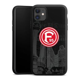 DeinDesign iPhone 11 Handy Premium Silikon H&uuml;lle Handyh&uuml;lle schwarz Case Logo Official Licensed Product Fortuna D&uuml;sseldorf Silikon Premium Case