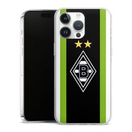 DeinDesign iPhone 15 Pro Max Handy Silikon H&uuml;lle Case transparent Handyh&uuml;lle Logo Gladbach Borussia M&ouml;nchengladbach Silikon Case