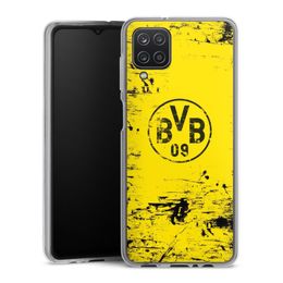 DeinDesign Galaxy A12 Handy Silikon H&uuml;lle Case transparent Handyh&uuml;lle Bvb Borussia Dortmund Official Licensed Product Silikon Case