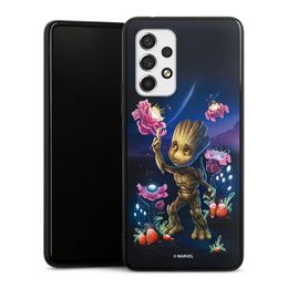 DeinDesign Galaxy A53 5G Handy Silikon H&uuml;lle Case schwarz Handyh&uuml;lle Baby Groot Guardians Of The Galaxy Marvel