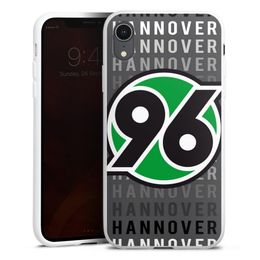 DeinDesign iPhone Xr Handy Silikon H&uuml;lle Case wei&szlig; Handyh&uuml;lle H96 Hannover 96 Official Licensed Product Silikon Case