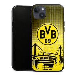 DeinDesign iPhone 14 Plus Handy Silikon H&uuml;lle Case schwarz Handyh&uuml;lle Bvb Stadium Borussia Dortmund