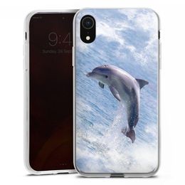 DeinDesign iPhone Xr Handy Silikon H&uuml;lle Case transparent Handyh&uuml;lle Wale Ocean Dolphin Silikon Case