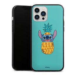 DeinDesign iPhone 13 Pro Max Handy Silikon H&uuml;lle Case schwarz Handyh&uuml;lle Disney Lilo & Stitch Pineapple