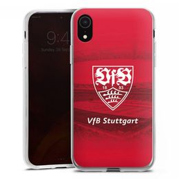 DeinDesign iPhone Xr Handy Silikon H&uuml;lle Case transparent Handyh&uuml;lle Stadium Official Licensed Product Vfb Stuttgart Silikon Case