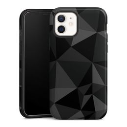 DeinDesign iPhone 12 mini Handy Panzer Handyh&uuml;lle robuste Outdoor H&uuml;lle Schutzh&uuml;lle gl&auml;nzend Abstract Muster Geometric Tough Case